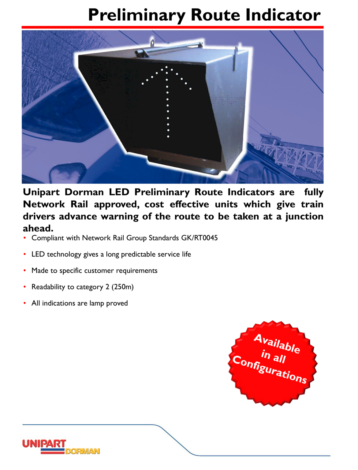 Rail Product Flyers - Unipart Dorman