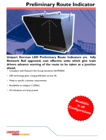 Rail Product Flyers - Unipart Dorman