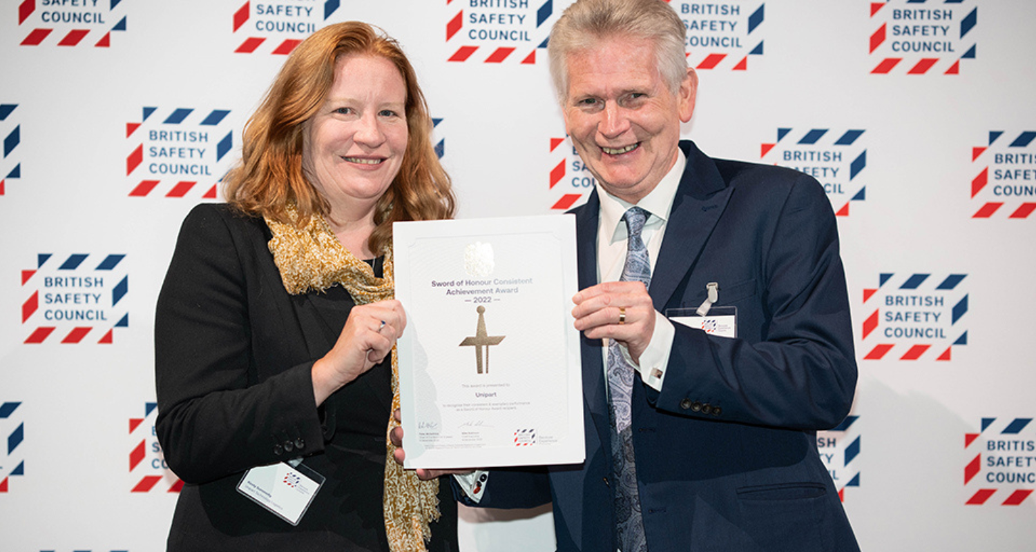 Safety award recognises commitment - Unipart Dorman