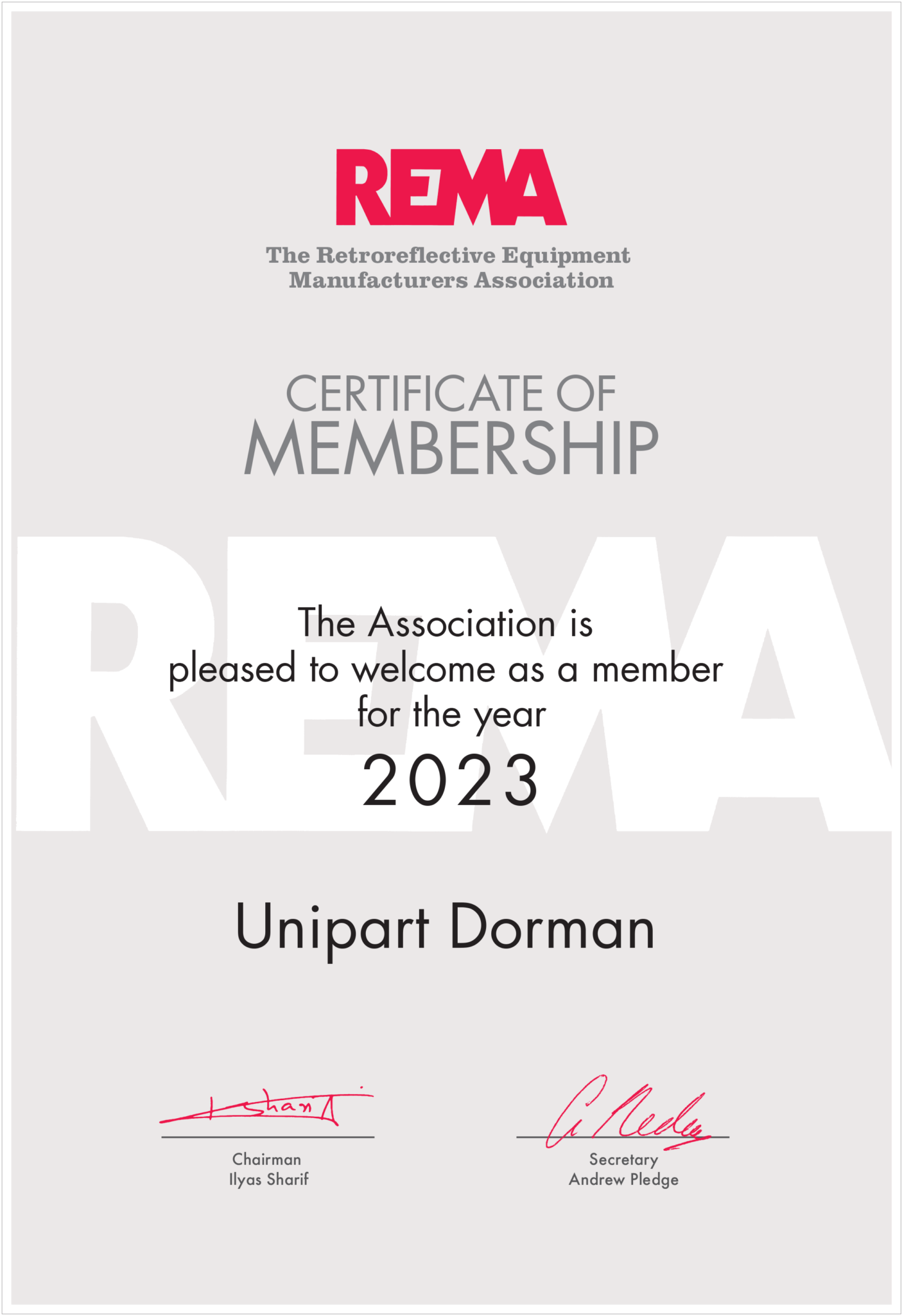 Awards & Accreditations - Unipart Dorman